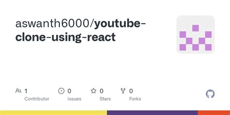 Github Aswanth Youtube Clone Using React