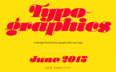 The Typekit Blog Typekit Sponsors Typographics In New York