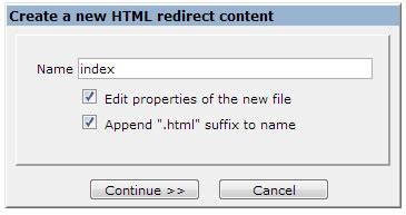 Creating Redirects OpenCms Knowledge Base