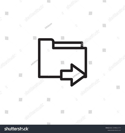 Vektor Stok Exit Folder Icon Exit Symbol Editable Tanpa Royalti 2199611777 Shutterstock