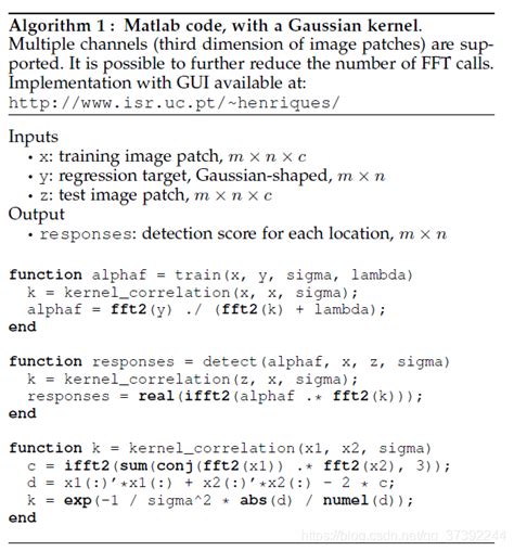 Kcf算法原理笔记 Csdn博客