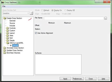 OpenRoads OpenSite Import ASCII Cross Section Data Into InRoads Communities