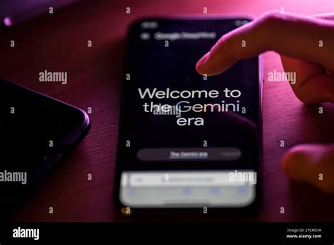 Gemini AI Language Model Made By Google On Smartphone Screen Stock Photo Alamy