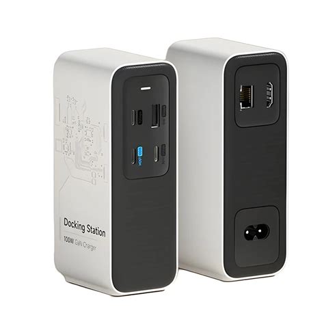 Hagibis Pu0701a 100w Gan Docking Station Usb Adapter With 5gbps Usb A 5gbps 10gbps Type C 10gbps