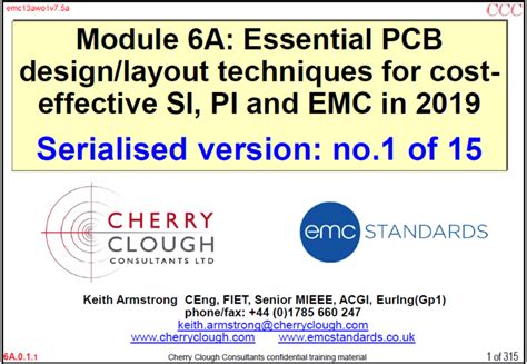 Free Course Essential PCB Design And Layout EMC Standards