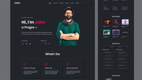How To Create Responsive Portfolio Website With (HTML - CSS - JS) - YouTube
