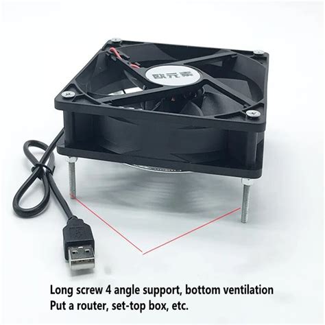 Usb Computer Chassis Fan Router Set Top Box Diy 5cv Cooling Fan 12cm