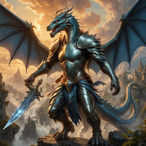 Elven Prince Dangles From Dragons Mouth In Hyperr Ai Art