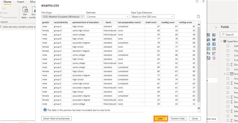 Load Data Into Power Bi
