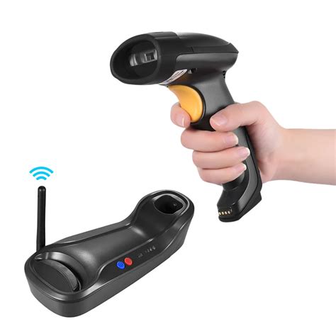 Wireless Handheld 1d2d Barcode Scanner Bar Code Reader With Base Usb Cable For Supermarket