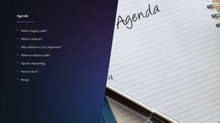 Refactor Your Code When Why And How PPT