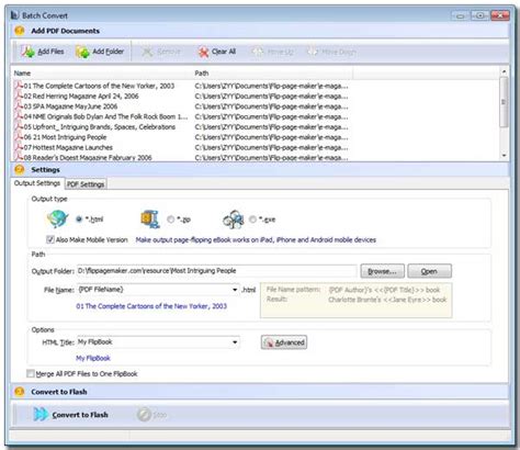 Batch Convert PDF File To Flipping Book With Ease