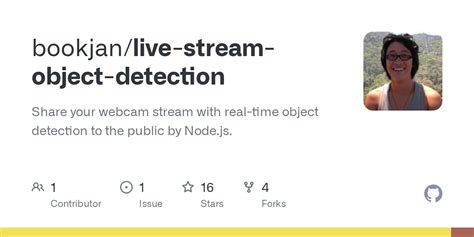 Github Bookjanlive Stream Object Detection Share Your Webcam Stream