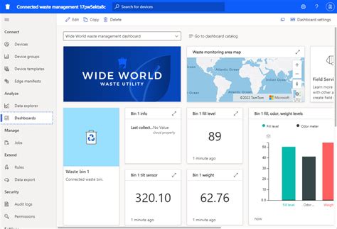 자습서 azure iot 연결 폐기물 관리 azure iot central microsoft learn