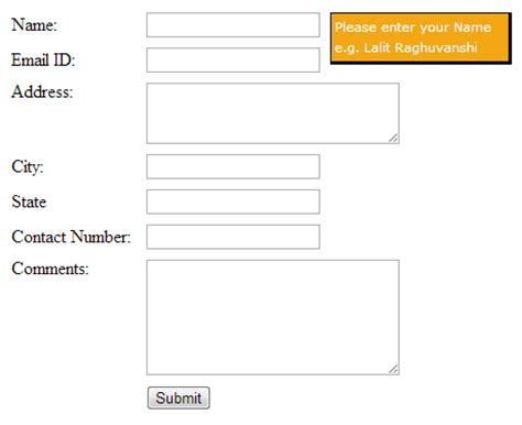 How To Show Validation Guidelines In Web Forms Using JavaScript In Asp Net Asp Net C Net VB