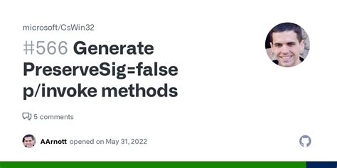 Generate Preservesigfalse Pinvoke Methods · Issue 566 · Microsoft