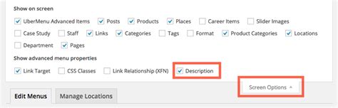 Descriptions Ubermenu 3 Knowledgebase