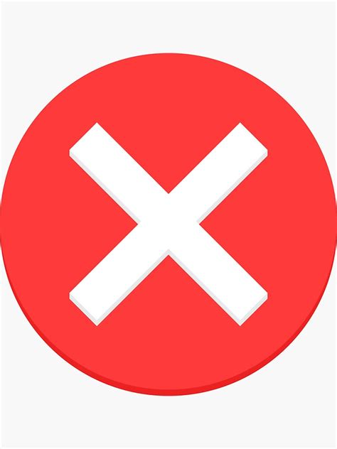X Button Sticker For Sale By MisterSmithers Redbubble