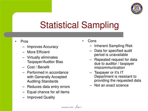 PPT Auditing Statistical Sampling PowerPoint Presentation Free Download ID