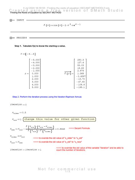 Finding The Roots Of Equation Secant Method 3 Pdf Theoretical