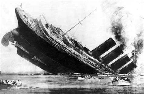 Rms Lusitania Torpedoed By German U Boat In 1915 Mirror Online