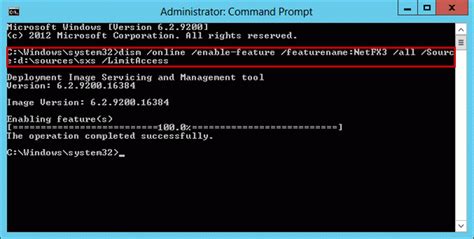 How To Install NET Framework 3 5 On Windows 2012