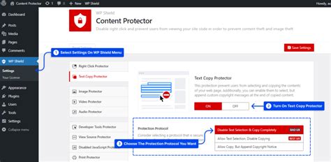Setting Up Text Copy Protector Wp Shield