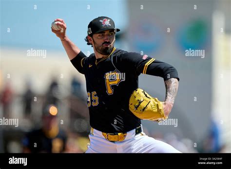 Pittsburgh Pirates Pitcher Colin Holderman 35 During An Mlb Spring Training Baseball Game