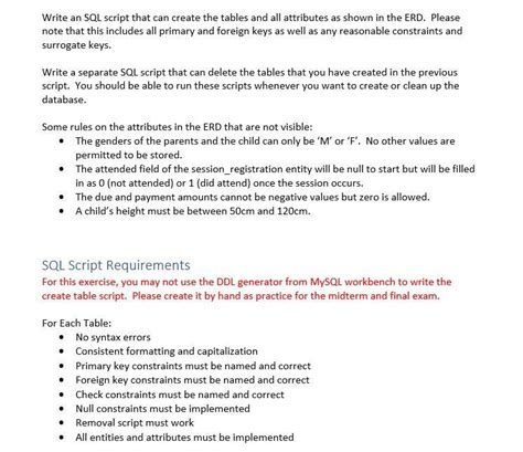 solved consider the following erd for a database to manage a