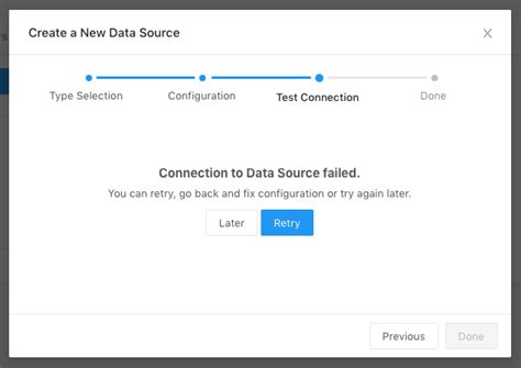 Test Data Source Connection During Creation Ux Redash Discourse