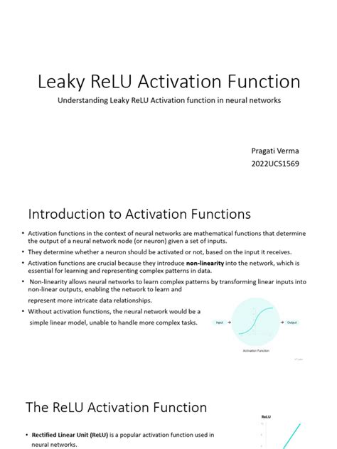 Leaky Relu Activation Function Pdf