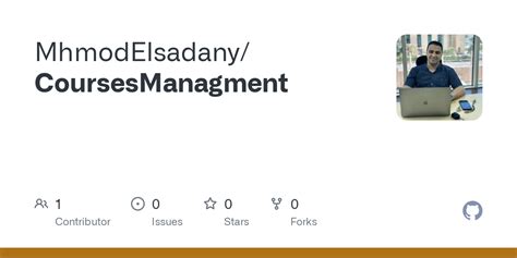 GitHub MhmodElsadany CoursesManagment