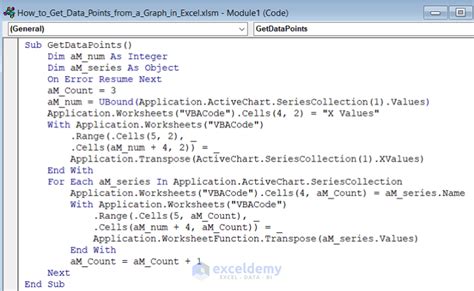How To Get Data Points From A Graph In Excel Methods
