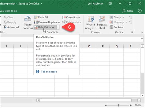 How To Create Drop Down Lists Using Data Validation In Microsoft Excel