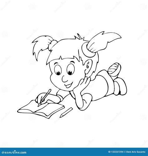 Homework Coloring Stock Illustrations 8844 Homework Coloring Stock