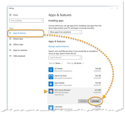 How To Fix Cant Uninstall AVG Secure Browser Windows Bulletin Tutorials