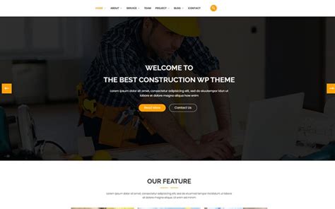 Builds Build Construction Wordpress Theme Template Witch