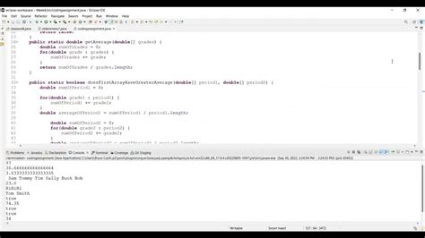 week 4 coding assignment youtube