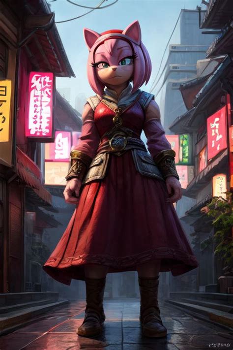 Amy Rose In Tokyo 3 By Lizartaco On Deviantart