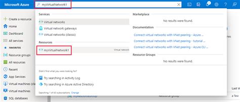 Tutorial Connect Virtual Networks With Vnet Peering Azure Portal