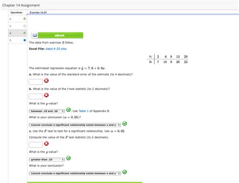 solved chapter 14 assignment exercise 14 25 questions 2 4