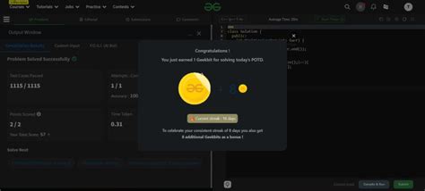 Finished Day 16 Of Geek Streak 30 Days Potd Challenge Tisha Porwal