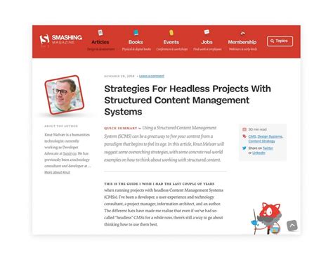 Our Article On Succeeding With Headless Cms Projects Is Up On Smashing Magazine