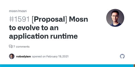 Proposal Mosn To Evolve To An Application Runtime · Issue 1591