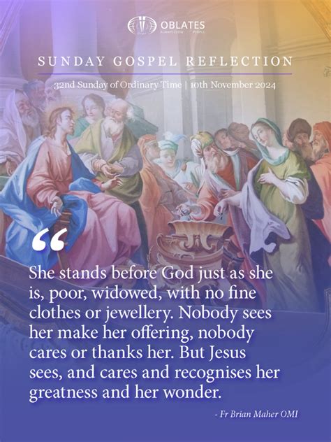 Gospel Reflection Sunday 10th November 2024 | 32nd Sunday in Ordinary Time