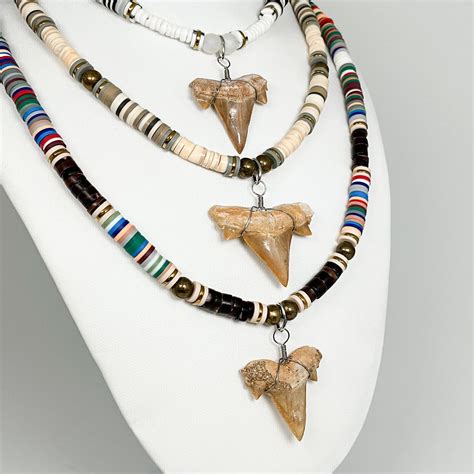 Fossilized Shark Tooth Necklace Rocks And Gems Canada