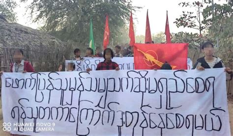 မြိုင်မြို့နယ် သပိတ်စစ်ကြောင်း ဖက်ဆစ် စစ်တပ် တော်လှန်ရေး ချီတက် ဆန္ဒပြ Khit Thit Media