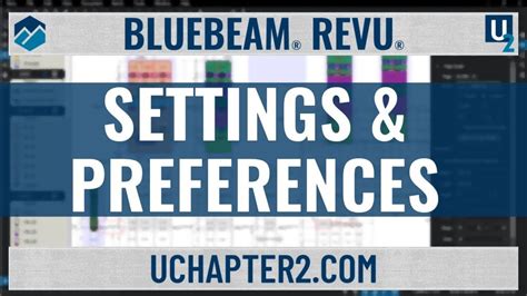 Bluebeam Revu Settings And Preferences Uchapter2