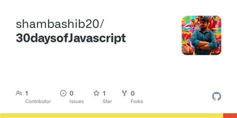 Shambashib Majumdar On Linkedin Github Shambashib2030daysofjavascript