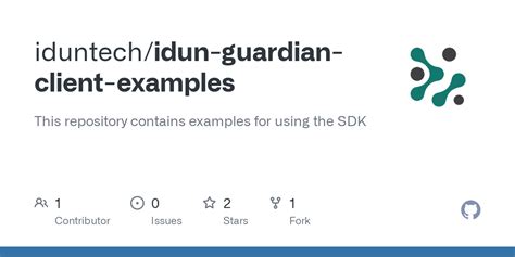 GitHub Iduntech Idun Guardian Client Examples This Repository Contains Examples For Using The SDK